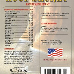 Cox Veterinary Hoof Secret Pellet Form Biotin - Tallahassee, FL ...